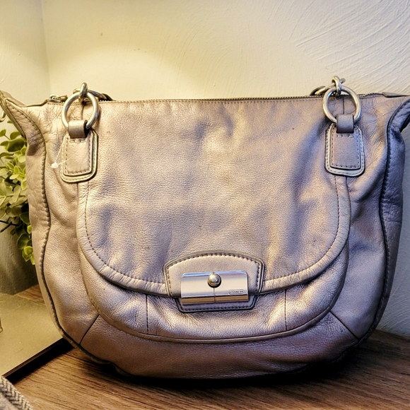 Coach | Bags | Vintage Coach Kristin Champagne Leather Handbag | Poshmark